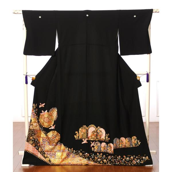 留袖 レンタル 黒留袖 フルセット 8AA116 鏡紋 鳥 結婚式 江戸妻 母親 149cm〜170cm位まで 足袋プレゼント★往復送料無料★ ●必ず下の商品情報を表示いただきご予約状況をご確認ください。↓↓↓↓↓↓↓↓↓↓↓↓↓↓↓↓↓↓...