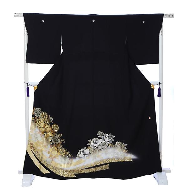 留袖 レンタル 桂由美 YUMI KATSURA 留袖レンタル 着物レンタル レンタル着物 黒留袖レンタルフルセット 8AA180 結婚式 江戸妻 披露宴 牡丹熨斗 母親 145cm〜160cm位まで Sサイズ 背の小さい方 ●必ず下の商品...