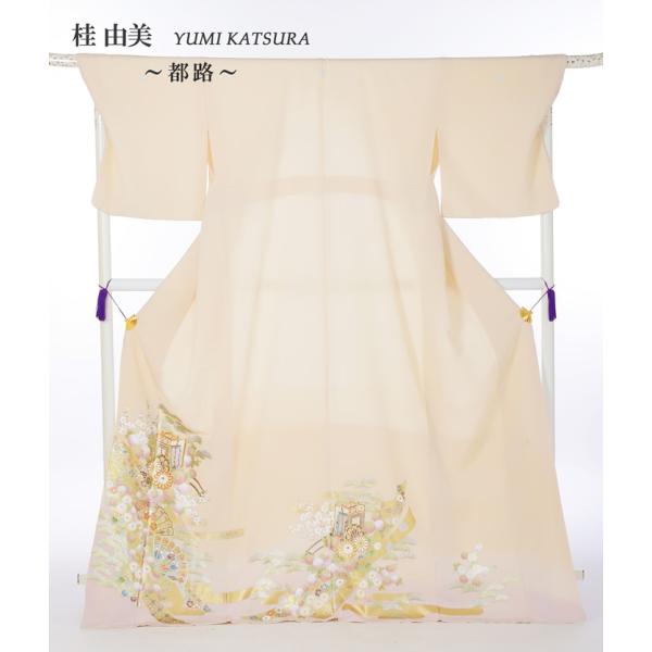 トールサイズ 3L 色留袖 桂由美 都路 ベージュ 留袖 レンタル フルセット 留袖レンタル 着物レンタル レンタル着物 色留袖レンタル レンタル色留袖 結婚式 正絹 貸衣裳 五つ紋 結婚式 叙勲式 色留 いろとめ 足袋プレゼント 160c...