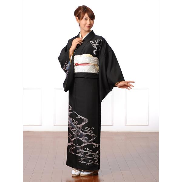 訪問着 レンタルフルセット8AD75【レンタル 訪問着】【粋】【貸衣装】[七五三][お宮参り][入学式][結婚式][シック][ラメ箔][149ｃｍ〜166ｃｍ位まで]足袋プレゼント★往復送料無料★ ●必ず下の商品情報を表示いただきご予約状況...