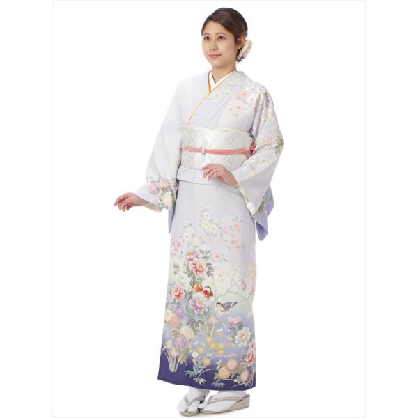 JAPANSTYLE ジャパンスタイル 訪問着 レンタル 訪問着レンタルフルセット8AD180 レンタル訪問着 JS モダン 七五三 お宮参り 入学式 結婚式 ラベンダー 鴛鴦 おしどり 149cm〜167cm位まで 足袋プレゼント★往復送...