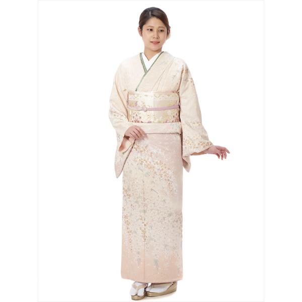 訪問着 レンタル フルセット 8AD195 レンタル訪問着 正絹 結婚式 パーティ 入学式 七五三 桂由美 桜づくし 150cm〜170cm位まで 足袋プレゼント 往復送料無料  ●必ず下の商品情報を表示いただきご予約状況をご確認ください。...