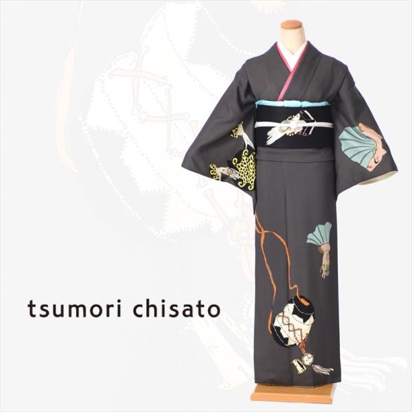 ツモリチサト 正絹訪問着レンタルフルセット 8AD319 訪問着 レンタル 正絹 レンタル訪問着 お呼ばれレンタル 結婚式 パーティ 入学式 七五三 焦茶 コミックフラワー 150cm〜170cm位まで 足袋プレゼント 往復送料無料  ●必...