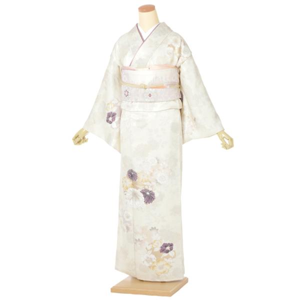訪問着 レンタル トールサイズ フルセット レンタル訪問着 着物レンタル レンタル着物 大きいサイズ クリーム 菊 牡丹 およばれ 結婚式 お宮参り 七五三 着物 160cm〜178cm位まで 足袋プレゼント 送料無料 ●必ず下の商品情報を...