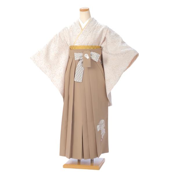 卒業式 レンタル 袴 セット 大人 女 レディース 袴セット 卒業式 着物レンタル ハカマ はかま 2尺袖 レース調 ベージュ刺繍袴 二尺袖 着物 袴 フルセット レンタル 対応身長158〜163cm 足袋プレゼント 往復送料無料●必ず下の...