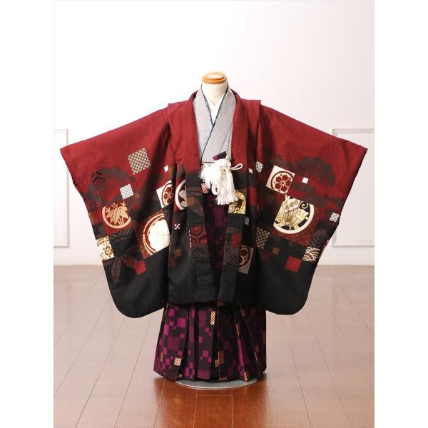 七五三レンタル 5歳男児七五三AO5067 男の子七五三《レンタル七五三》《753レンタル》〔袴セット〕〔七五三　５歳〕〔五歳 羽織袴〕〔5歳男の子〕〔5才〕〔男児着物〕★往復送料無料★ ●必ず下の商品情報を表示いただきご予約状況をご確認く...