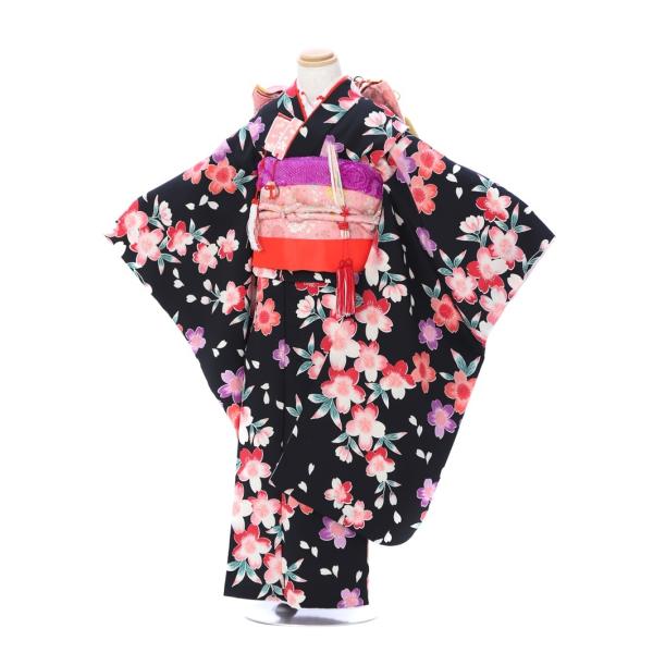七五三レンタル 七歳女児七五三AP7022 女の子七五三 レンタル七五三  七五三着物  753レンタル  桜  黒  七五三 ７歳  七歳  7歳女の子 往復送料無料 ●必ず下の商品情報を表示いただきご予約状況をご確認ください。↓↓↓↓↓...