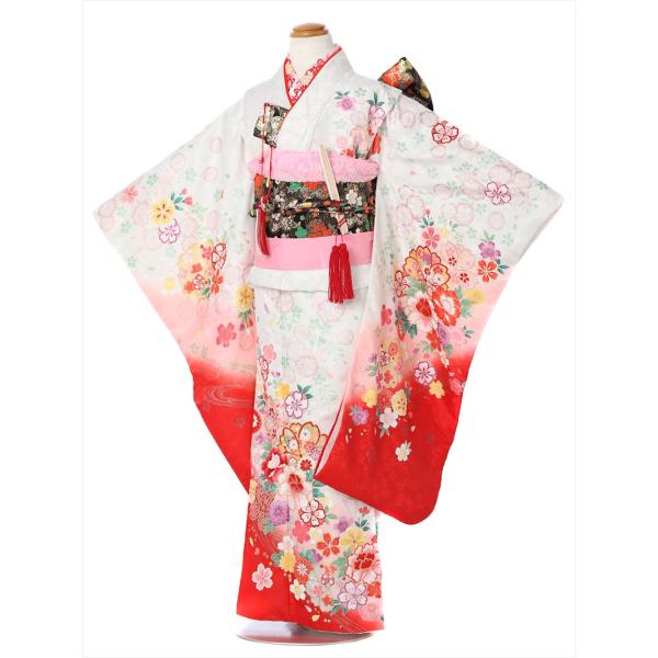 七五三レンタル 七歳女児七五三AP7065 女の子七五三 レンタル七五三 七五三着物 753レンタル　白地赤ぼかし　古典柄 七五三 ７歳 七歳 7歳女の子 往復送料無料 ●必ず下の商品情報を表示いただきご予約状況をご確認ください。↓↓↓↓↓...
