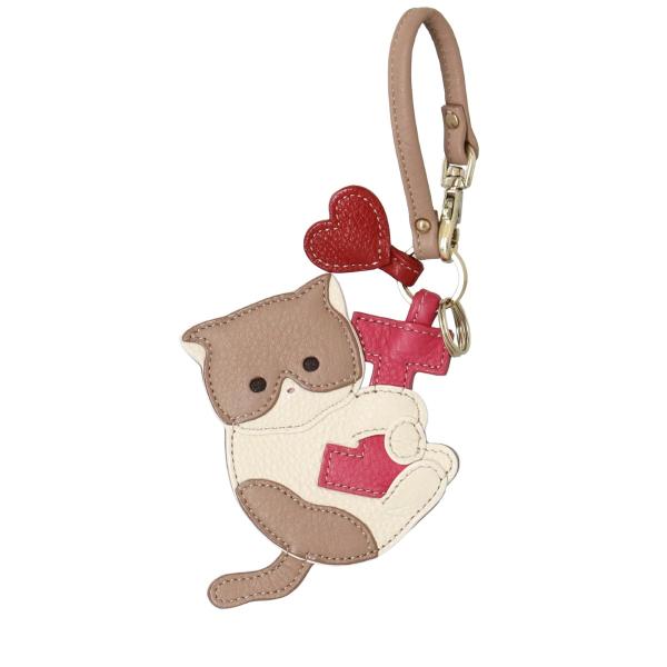 イビサ公式 チャーム 猫 ねこ 本革 レザー ハンドメイド ギフト プレゼント かわいい 癒される レディース 誕生日イビサ キーケース チャーム ネコ 二重リング付き 牛革 レザー 贈り物 使いやすい 通勤 旅行 トラベル 女性 イビザ ...