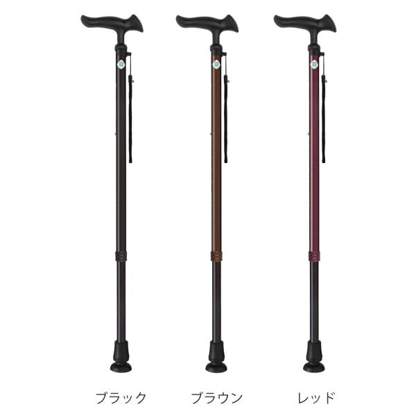 【カラー】レッド【サイズ】長さ79〜101.5cm（2.5cm間隔 10段階調節）【適応身長（目安）】約152〜197cm【シャフト径】上部：2.2cm、下部：1.9cm【重量】345g【材質】グリップ：ポリプロピレン　シャフト：アルミニウ...
