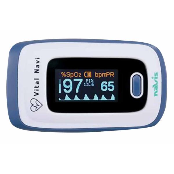 【医療機器認証番号】228AFBZX00033A01【医療機器クラス分類】特定保守管理医療機器 クラスII【測定方式】二波長脈波型【カラー】ブルー【測定範囲】血中酸素飽和度（SpO2）：35〜100％　脈拍数（PR）：25〜250bpm【確...