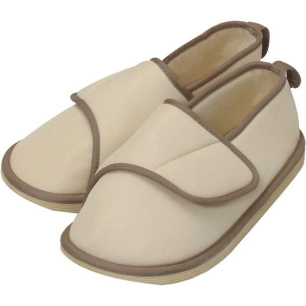 【カラー】ベージュ【参考足サイズ】M：23〜24cm【参考足囲】M：21.5〜24cm【材質】本体：ポリエステル　中底：ポリエステル・PVC　底面：発泡ウレタン　滑り止め：ゴム【メーカー品番】091183