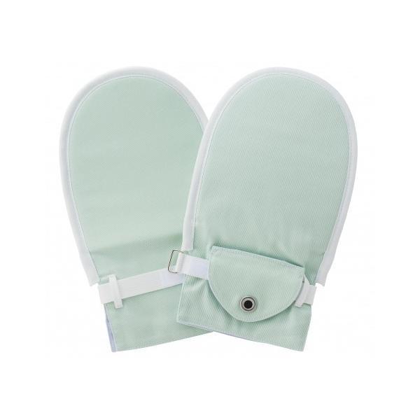 【適応サイズ】Lサイズ　手首：15-21cm 手のひら：18-22cm【カラー】グリーン【入数】1双【材質】表地：綿100％　裏地：ポリエステル65％、綿35％（縁取り、ベルト：ポリエステル）【メーカー品番】105767【JAN】49589...