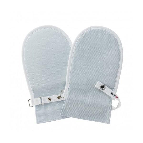 【適応サイズ】Lサイズ：手首15-21cm　手のひら18-22cm【カラー】ブルー【入数】1双【材質】表地：綿100％　裏地：ポリエステル65％、綿35％（縁取り、ベルト：ポリエステル）【メーカー品番】105804【JAN】49589958...