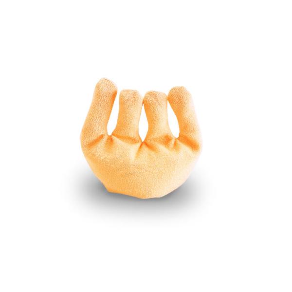 【サイズ】12×13cm【カラー】イエロー【材質】生地：綿75％、ポリエステル25％　中材：発砲ポリエチレンビーズ【製造国】日本【その他】洗濯〇（手洗い・40℃まで）乾燥機×※オレンジオイルなどリモネンを含有する洗剤は、中材を痛めるためお使...