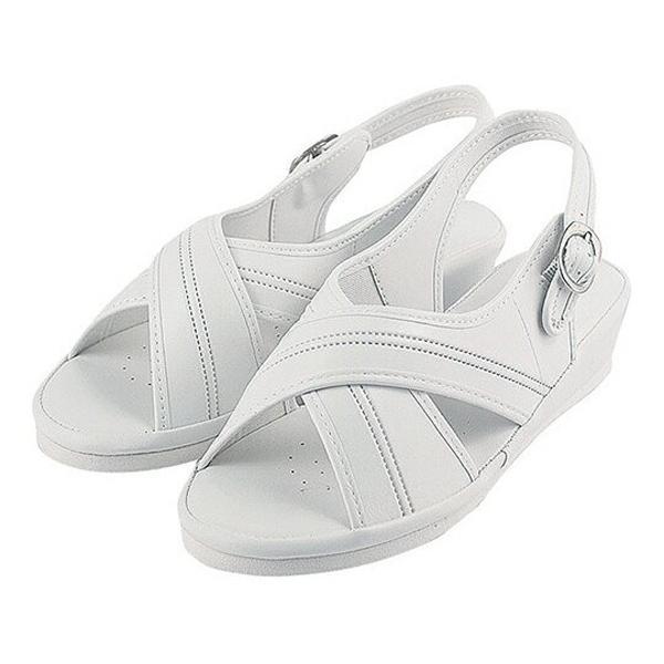 【カラー】ホワイト【適応サイズ】S：21.5〜22.0cm【足囲】2E【ヒール高さ】約4cm【重量（片足）】約157g（Mサイズ）【材質】アッパー・中敷：PVC ソール：EVA・ゴム【その他】中国【メーカー品番】FR-400