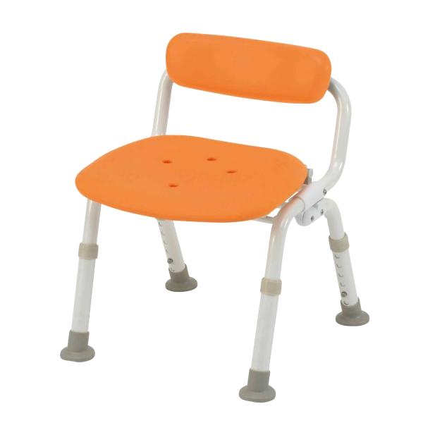 【カラー】オレンジ【サイズ】幅40.5×奥行40〜46.5×高さ47〜57cm　折りたたみ時：幅40.5×高さ58〜68×厚さ20cm　座面サイズ：幅36×奥行30cm　座面までの高さ：31.5〜41.5cm（6段階調節）【重量】2.8kg...