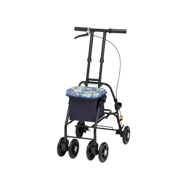 【サイズ】使用時：幅40×奥行54×高さ78〜92cm（4段階調節）　折りたたみ時：幅40×奥行30.5×高さ84.5cm　座面サイズ：幅26×奥行21cm　座面までの高さ：49cm　バッグ：幅19×奥行18×高さ16cm　バッグ積載量：2...