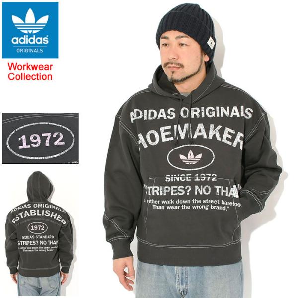 アディダス パーカー プルオーバー adidas メンズ シューメーカー オリジナルス ( Shoemaker Pullover Hoodie Workwear Collection 保温 裏起毛 KG6444 )アディダス(adidas)...