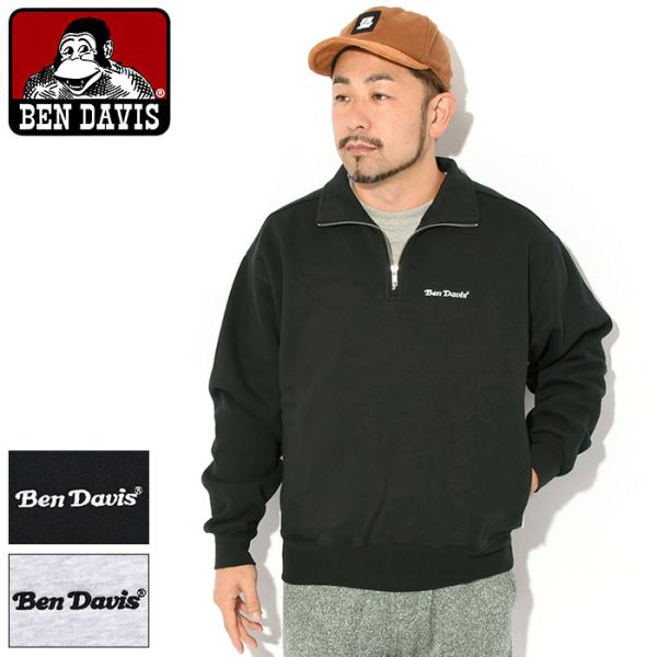 ベンデイビス トレーナー BEN DAVIS メンズ 25FW ヘビー ハーフ ジップ スウェット ( C-25780048 25FW Heavy Half Zip Sweat 保温 裏起毛 トップス )BEN DAVIS(ベンデイビス)2...