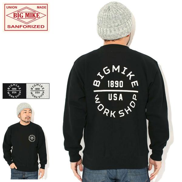 ビッグマイク トレーナー BIG MIKE メンズ サークル ロゴ クルー スウェット ( Circle Logo Crew Sweat 保温 裏起毛 トップス 102538870 )1890年に創業したとされるアメリカの老舗ワークブランド...