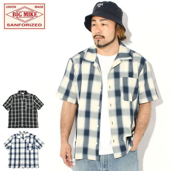 ビッグマイク シャツ 半袖 BIG MIKE メンズ レーヨン ミックス オンブレ スリット ( Rayon Mix Ombre Slit S/S Shirt オープンカラーシャツ 102625530 )1890年に創業したとされるアメリカ...