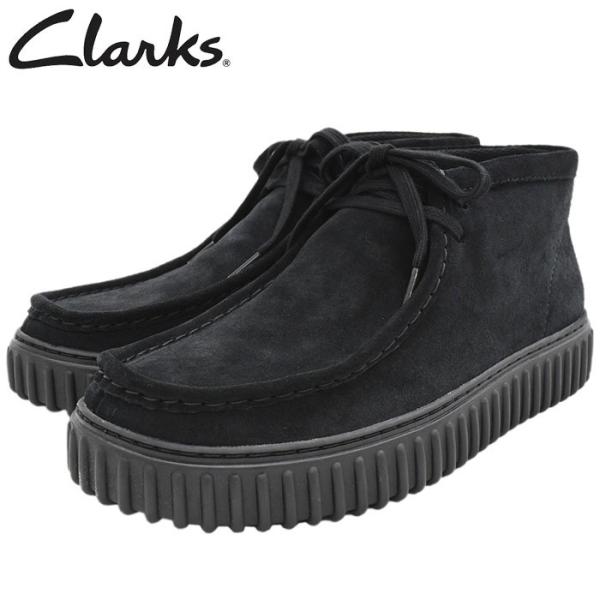 クラークス ブーツ CLARKS メンズ 男性用 トーヒル ハイ Black Suede (Torhill Hi BOOTS 26173664)名作ワラビーからインスパイアーされたTorhill(トーヒル)シリーズ。Wallabee Boo...