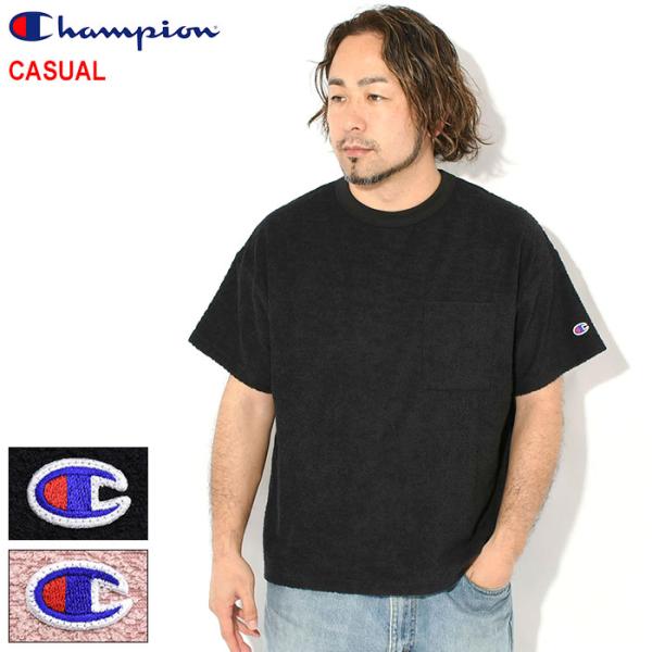 チャンピオン カットソー 半袖 Champion メンズ C3-D324 クルー ( C3-D324 S/S Crew CASUAL カジュアル 日本企画 ポケット T-SHIRTS トップス 男性用 )「ザ・キング・オブ・スウェットシャツ...