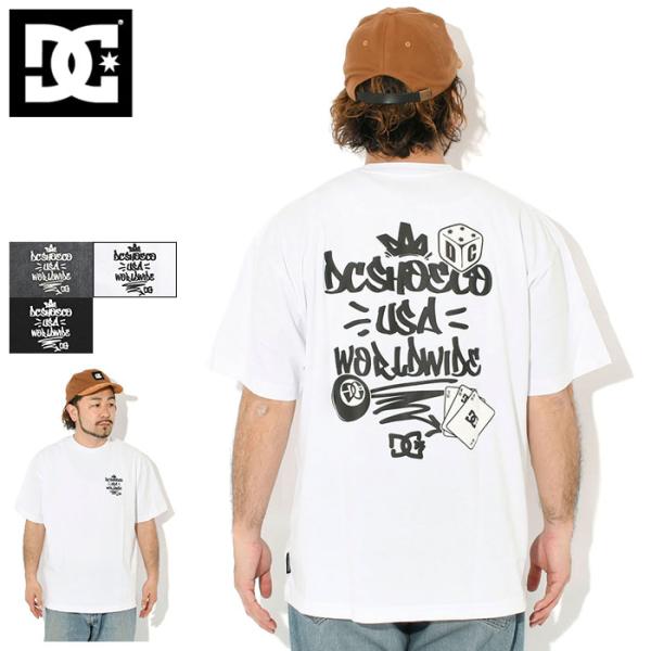 ディーシー Tシャツ 半袖 DC メンズ グラフィティ ( Graffiti S/S Tee ビッグシルエット オーバーサイズ T-SHIRTS カットソー トップス DST261033 )ダイス、ビリヤードボール、タギングロゴといったスト...