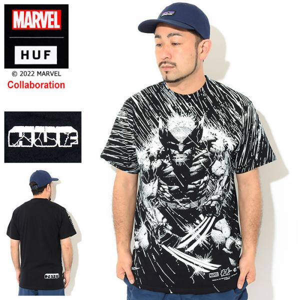 ハフ Tシャツ 半袖 HUF メンズ マーベル ウルヴァリン レイン コラボ ( HUF×MARVEL Wolverine Rain S/S Tee T-SHIRTS カットソー TS01890 )レジェンドスケーター「キース・ハフナゲル」...