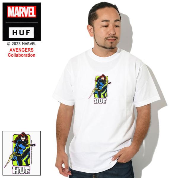 ハフ Tシャツ 半袖 HUF メンズ マーベル アベンジャーズ ブラック ウィドウ コラボ (HUF×MARVEL AVENGERS Black Widow S/S Tee TS02203)レジェンドスケーター「キース・ハフナゲル」により設...