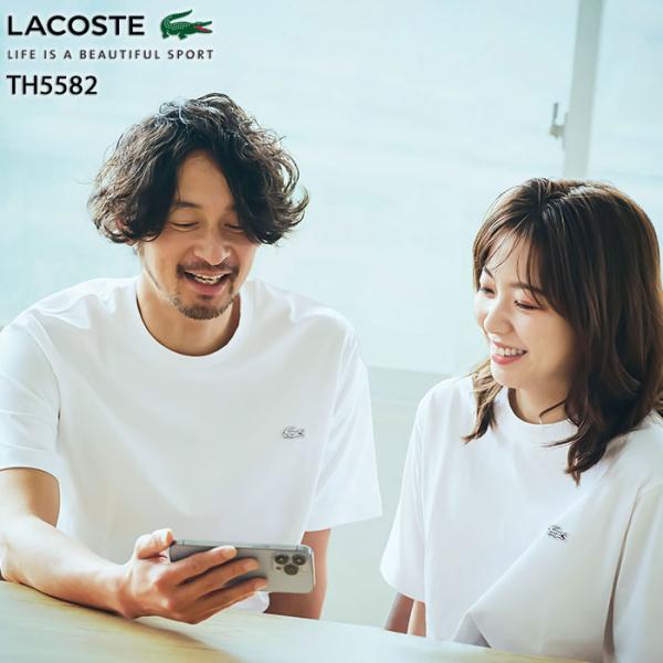 ラコステ Tシャツ 半袖 LACOSTE メンズ TH5582 クルーネック ( TH5582 Crew Neck S/S Tee T-SHIRTS カットソー トップス TH5582-99 )ラコステ(LACOSTE)2025SSより春夏...