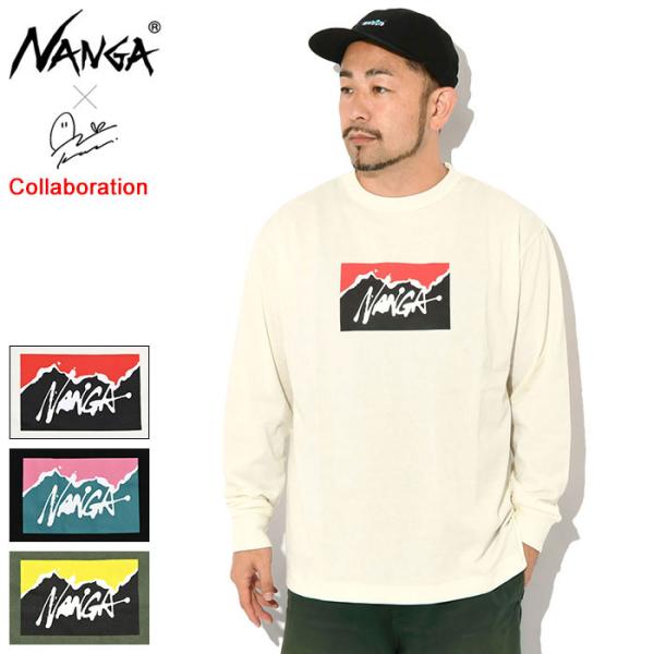 ナンガ ロンT Tシャツ 長袖 NANGA メンズ 神山隆二 コラボ ( NANGA×RYUJI KAMIYAMA L/S Tee T-SHIRTS カットソー トップス C2530-1L003Z )NANGAのブランドを象徴する「ナンガ ...