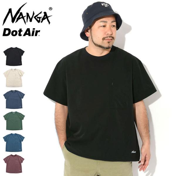 ナンガ Tシャツ 半袖 NANGA メンズ ドット エア コンフィー ( Dot Air Comfy Tee 吸汗速乾 通気性 軽量 ビッグシルエット N2500-1J300A )通気性と吸汗速乾性を備えた軽量素材「DotAir(ドットエア...