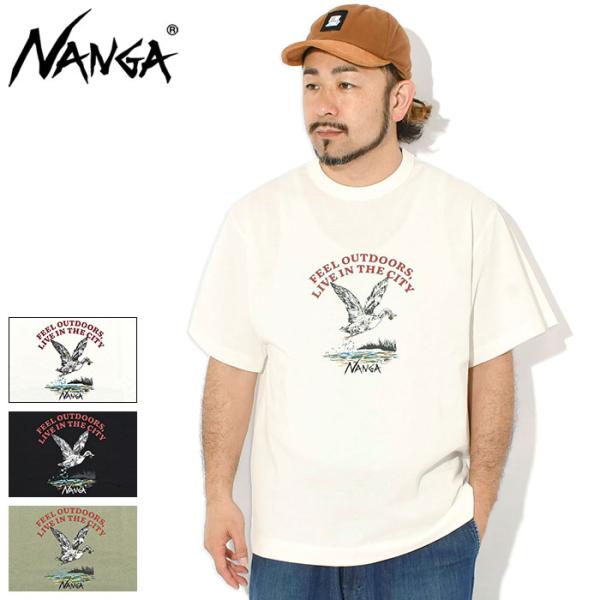 ナンガ Tシャツ 半袖 NANGA メンズ エコ ハイブリッド ダック ヴィンテージ ( ECO Hybrid Duck Vintage S/S Tee N2610-1M058Z )“ヴィンテージムード漂う、存在感あるグラフィックTシャツ”...