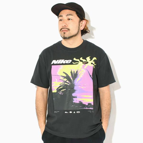 ナイキ Tシャツ 半袖 NIKE メンズ LSE パーム ツリー ダークチャコール ( LSE Palm Tree S/S Tee Dk.Charcoal カットソー トップス IH1372-045 )ストリートに多くの話題を与えてくれるN...