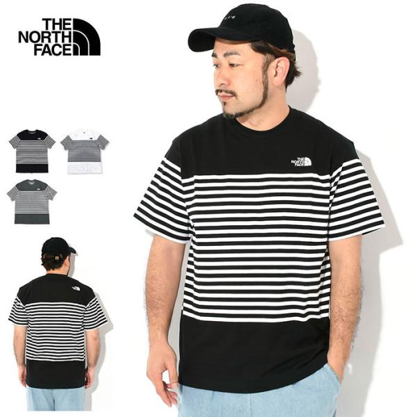 ザ・ノース・フェイス Tシャツ 半袖 THE NORTH FACE メンズ パネル ボーダー ( Panel Border S/S Tee 2025春夏 UVカット NT32406 国内正規 )ノースフェイス 2025 spring&amp...