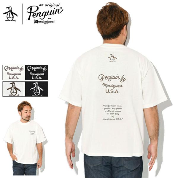 ペンギン バイ マンシングウェア Tシャツ 半袖 Penguin by Munsingwear メンズ グラフィック ( Graphic S/S Tee カットソー MU5FHT03M )世界初のニットのゴルフシャツを開発した「マンシングウ...