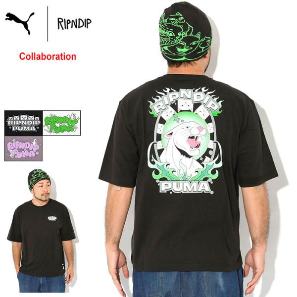 プーマ Tシャツ 半袖 PUMA リップンディップ ボクシー グラフィック コラボ ( RIPNDIP Boxy Graphic S/S Tee 632413 )プーマ(PUMA)2025FWより秋冬の新作アイテムがリリース！フリーク必見！...