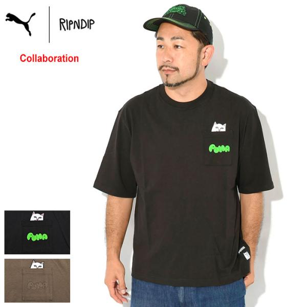 プーマ Tシャツ 半袖 PUMA メンズ リップンディップ リラックスド ポケット コラボ ( RIPNDIP Relaxed Pocket S/S Tee カットソー 633779 )プーマ(PUMA)2025FWより秋冬の新作アイテムが...