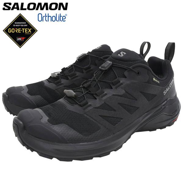 サロモン スニーカー SALOMON メンズ 男性用 エックス アドベンチャー ゴアテックス Black/Black/Black ( X-ADVENTURE GTX GORE-TEX 防水 L47321100 )グリップと快適さ、安定性、防...