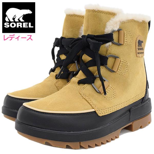 ソレル スノーブーツ SOREL レディース ティボリ 4 WP Curry ( TIVOLI IV WP 2023FW NL3425-373 )タウンからアウトドアまで快適な履き心地の防水レースアップショートブーツ「TIVOLI IV(テ...