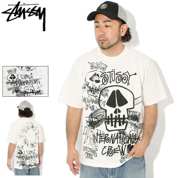 ステューシー Tシャツ 半袖 STUSSY メンズ Skulls Pigment Dyed ( stussy tシャツ tee ピグメント カットソー トップス 1905177 USAモデル 正規 )長年着古したかの様なビンテージ感を醸し出...