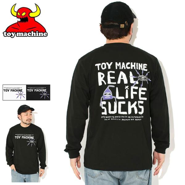 トイマシーン ロンT Tシャツ 長袖 TOY MACHINE メンズ リアル ライフ サックス ( Real Life Sucks L/S Tee T-SHIRTS カットソー トップス 男性用 TMPGLT2 )スケート界のレジェンドにし...