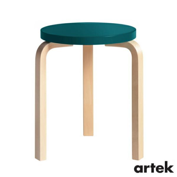 [ ARTEK（アルテック）]　スツール60 （椅子） 3本脚　パイミオカラー　ペトロール　Stool60
