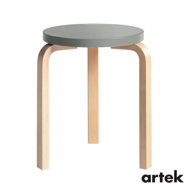 [ ARTEK（アルテック）]　スツール60 （椅子） 3本脚　パイミオカラー　グレー　Stool60