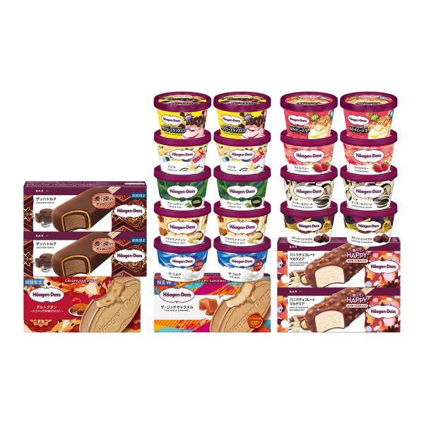 ハーゲンダッツの数ある商品の中でも老若男女に愛される人気の高い13種類を厳選し詰めました。【セット内容】《ミニカップ》・バニラ×2個・グリーンティー×2個・ストロベリー×2個・マカダミアナッツ×2個・クッキー&amp;クリーム×2個・ガナッ...