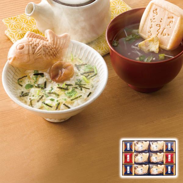 いままでにない斬新な趣をお茶漬けという馴染みある一杯に施しました。温かいご飯にのせた鯛の最中に包まれたかやくと、素材の旨味が凝縮されたジュレをお湯で溶くだけで味わい深いお茶漬けとしてお楽しみいただけます。鰹の香り豊かな「だしジュレ」と、ほど...