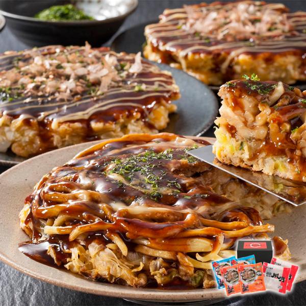 大阪で人気のお好み焼き店「ゆかり」と「鶴橋風月」のお好み焼き味比べセットです。職人が1枚ずつ手焼きで仕上げた、本場大阪の味がレンジで簡単にお楽しみいただけます。箱サイズ(cm)：27×18×15cm現品・内容・サイズ・材質：ゆかり(もちチー...