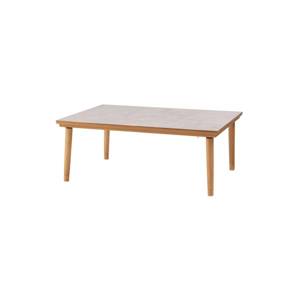 ●大理石調のストーン柄の天板とナチュラルな木目の組み合わせたフラットヒーターこたつ。●継脚を付けることで、高さを4cm高い40cmに変更可。●従来の石英管ヒーターに比べ、薄型のフラットヒーターは内部を広々と使え、のびのびくつろぐことが出来ま...